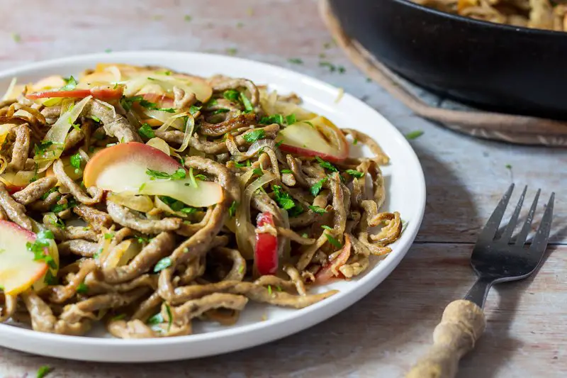Liver spätzle with apples and onions ('Gebratene Leberspätzle') - My ...