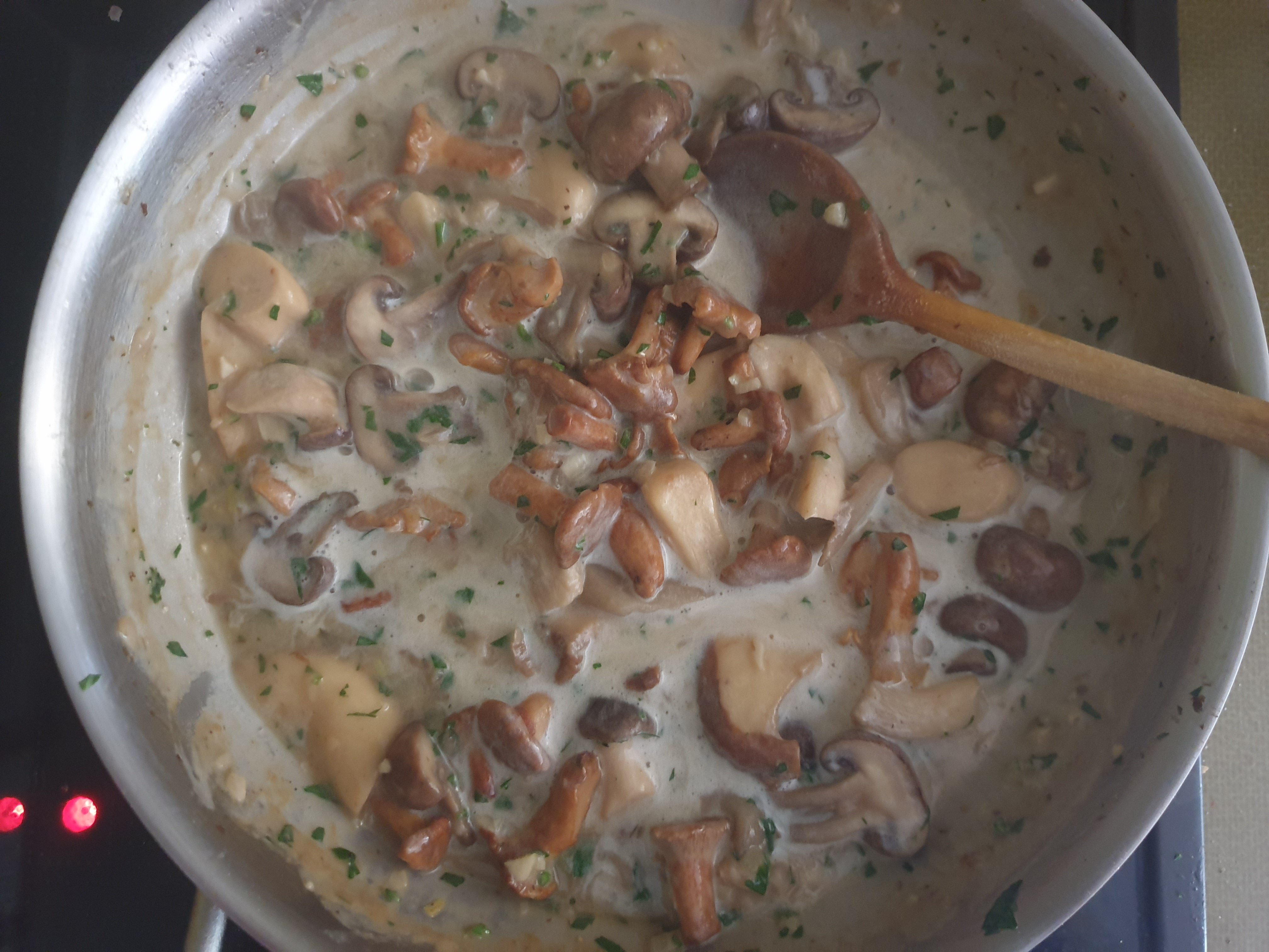 Mushroom Ragout with Bread Dumplings ('Rahmschwammerl mit Semmelknödeln ...