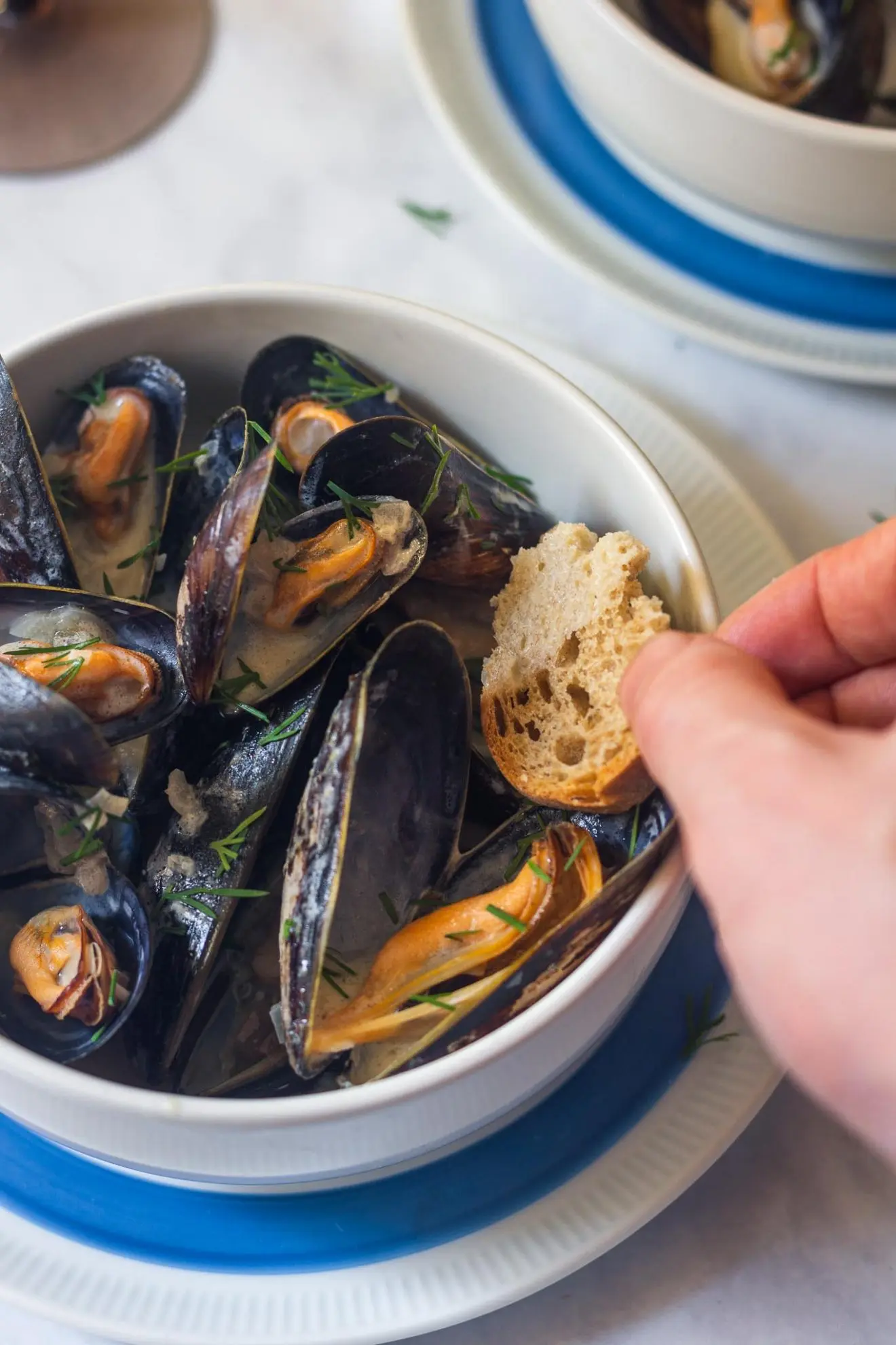 Steamed Mussels in Mustard Sauce ('Muscheln in Senfsoße') - My German Table